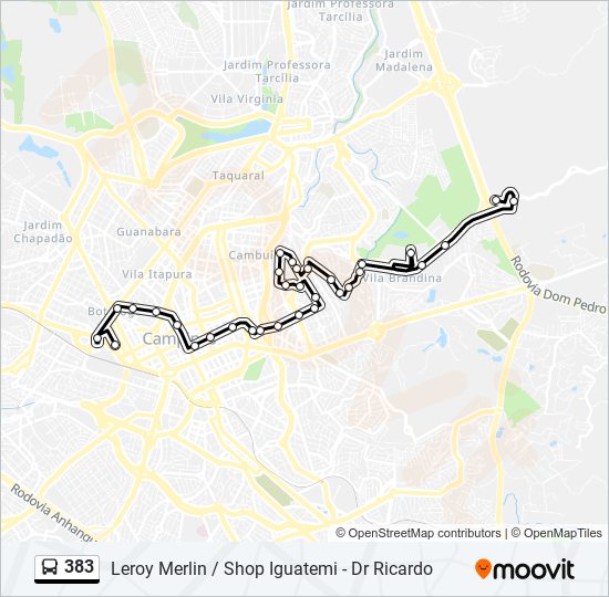 383 Route: Schedules, Stops & Maps - Leroy Merlin (Updated)