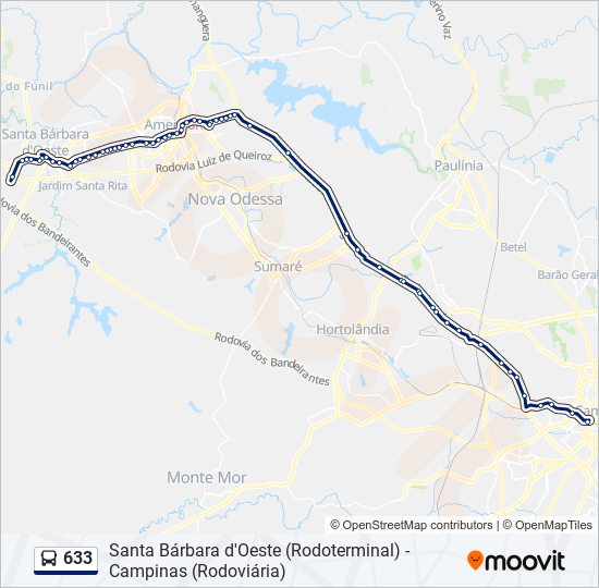 633 Route: Schedules, Stops & Maps - Campinas (Updated)