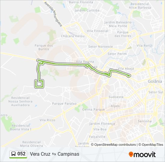 052 Route: Schedules, Stops & Maps - Vera Cruz ⇆ Campinas (Updated)
