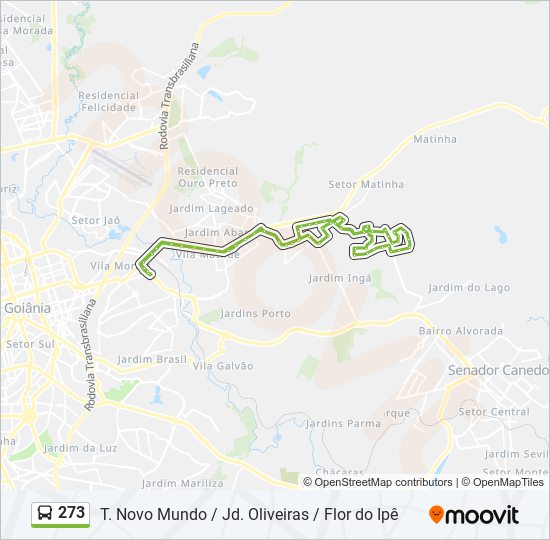 273 Route: Schedules, Stops & Maps - T. Novo Mundo ⇆ Jd. Oliveiras ...