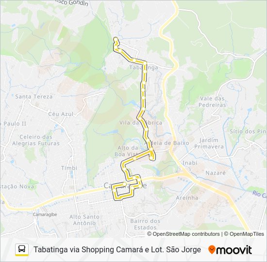 Línea 2505 circular tabatinga vila da fábrica via lot são jorge ...