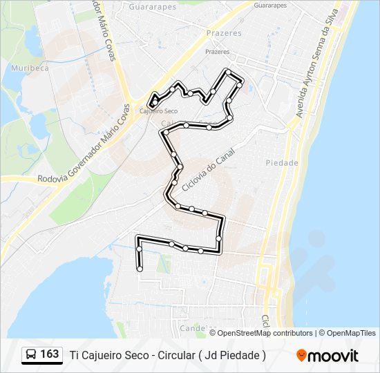 163 Route: Schedules, Stops & Maps - Ti Cajueiro Seco - Circular ( Jd ...