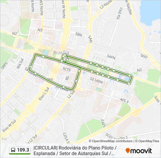 Rota da linha 1093: horários, paradas e mapas - Rod.P.Piloto ...