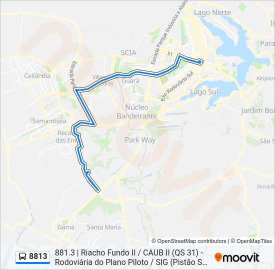 8813 Route: Schedules, Stops & Maps - 881.3 | Rod.P.Piloto / SIG ...