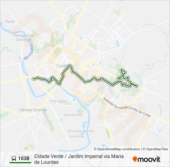 103B Route: Schedules, Stops & Maps - Jardim Imperial via Maria de ...