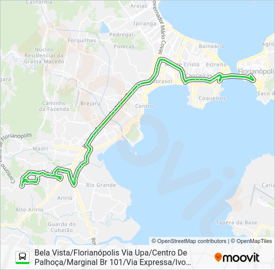 Línea 7168: horarios, paradas y mapas - Bela Vista/Florianópolis Via ...