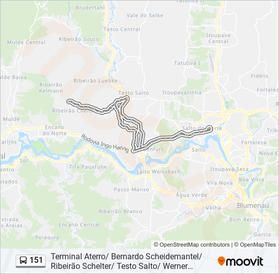 151 Route: Schedules, Stops & Maps - Terminal Aterro/ Bernardo ...
