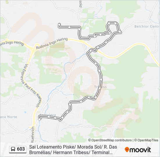 603 Route: Schedules, Stops & Maps - Sai Loteamento Piske/ Morada Sol ...