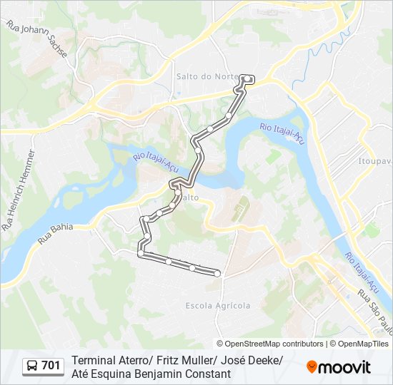 701 Route: Schedules, Stops & Maps - Terminal Aterro/ Fritz Muller ...