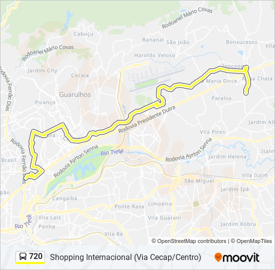 Línea 720: horarios, paradas y mapas - Shopping Internacional (Via ...