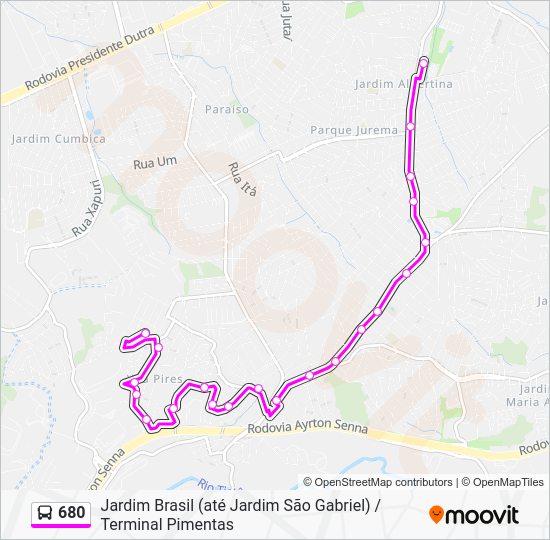 Línea 680: horarios, paradas y mapas - Rua da Pátria (Actualizado)