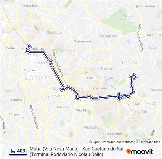 403 Route: Schedules, Stops & Maps - Maua (Vila Nova Maua) (Updated)