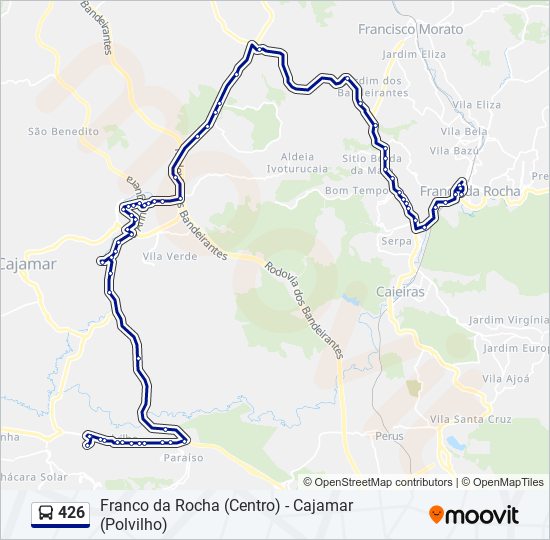 426 Route: Schedules, Stops & Maps - Cajamar (Polvilho) (Updated)