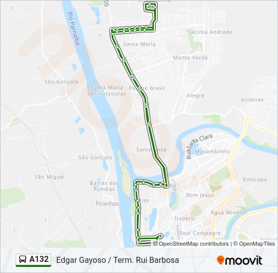 Línea a132: horarios, paradas y mapas - Edgar Gayoso / Term. Rui ...
