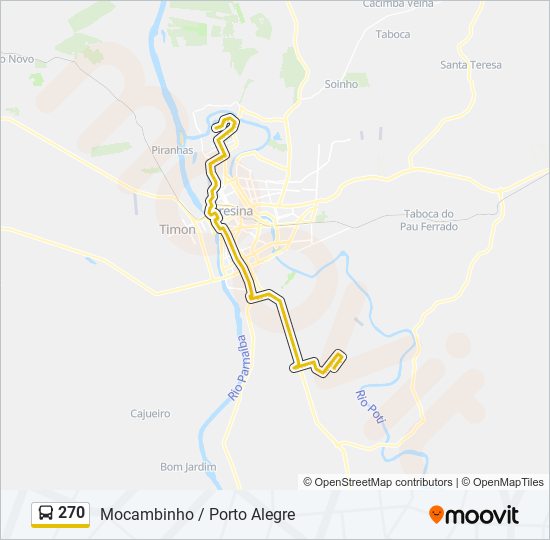 270 Route: Schedules, Stops & Maps - Mocambinho / Porto Alegre (Updated)