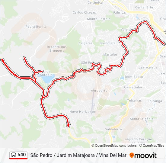 540 Route: Schedules, Stops & Maps - Centro / Alphaville / Br-040 ...