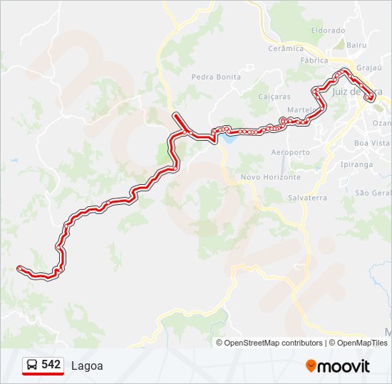 542 Route: Schedules, Stops & Maps - Lagoa (Updated)
