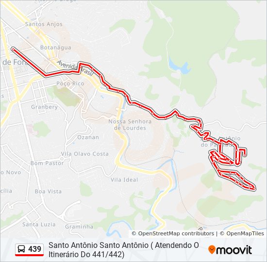 439 Route: Schedules, Stops & Maps - Santo Antônio Santo Antônio ...