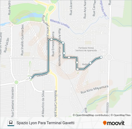 407 joão paz Route: Schedules, Stops & Maps - Spazio Lyon Para Terminal ...