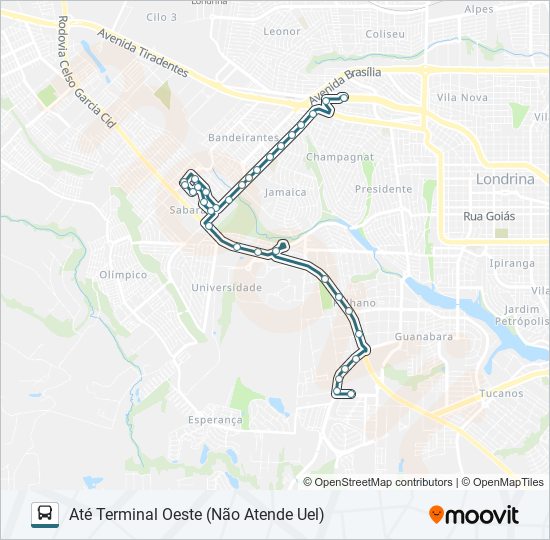 904 terminal vivi xavier uel shopping catuaí terminal acapulco Route ...