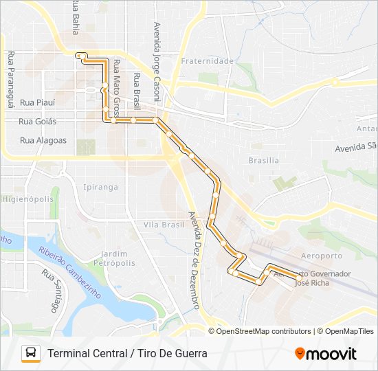 201 califórnia Route: Schedules, Stops & Maps - Terminal Central / Tiro ...
