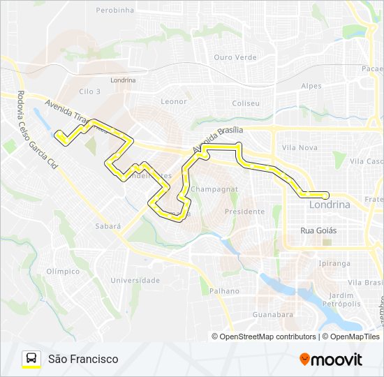 99 e Route: Schedules, Stops & Maps - São Francisco (Updated)