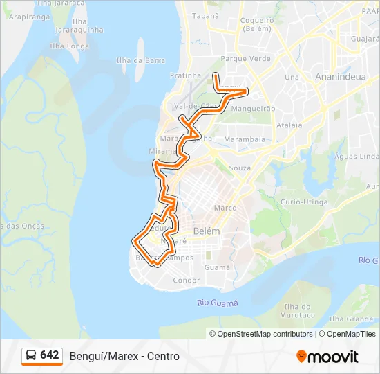 Rota da linha 642: horários, paradas e mapas - Benguí/Marex - Centro ...