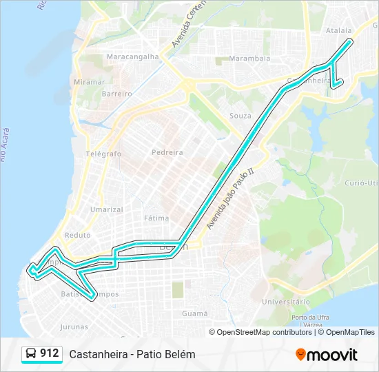 912 Route: Schedules, Stops & Maps - Castanheira - Patio Belém (Updated)