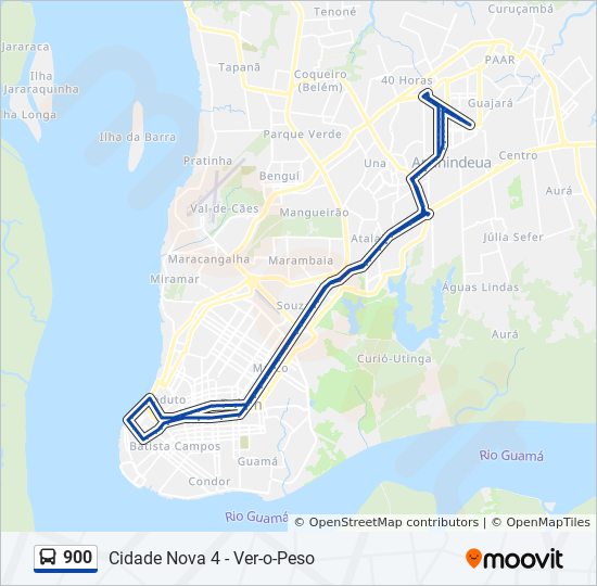900 Route: Schedules, Stops & Maps - Cidade Nova 4 - Ver-O-Peso (Updated)