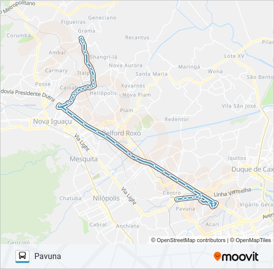 708i Route: Schedules, Stops & Maps - Pavuna (Updated)