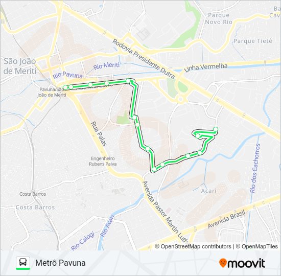 Línea VAN: horarios, paradas y mapas - Metrô Pavuna (Actualizado)