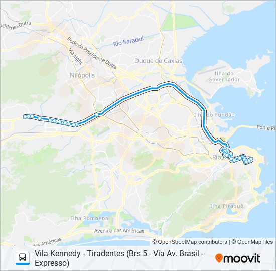 Rota da linha 394: horários, paradas e mapas - Tiradentes (Expresso ...