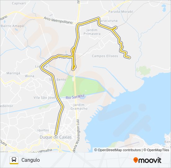 Rota da linha 509: horários, paradas e mapas - Cangulo (Atualizado)