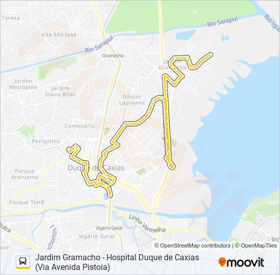 Rota da linha 016: horários, paradas e mapas - Jardim Gramacho (Atualizado)
