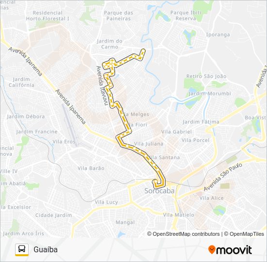Línea 57 guaíba: horarios, paradas y mapas - Guaíba (Actualizado)