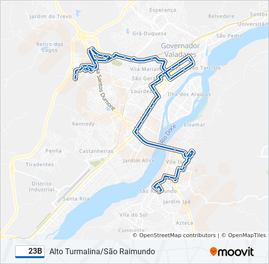 23b Route: Schedules, Stops & Maps - Alto Turmalina (Updated)
