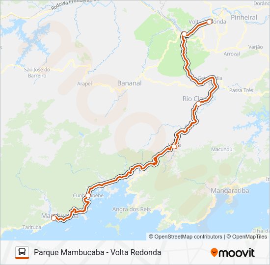 Línea RODOVIÁRIO: horarios, paradas y mapas - Volta Redonda (Actualizado)