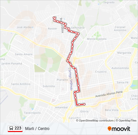 223 Route: Schedules, Stops & Maps - Marli / Centro (Updated)
