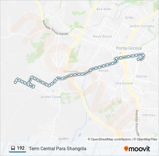 Línea 192: horarios, paradas y mapas - Term Central Para Shangrila ...