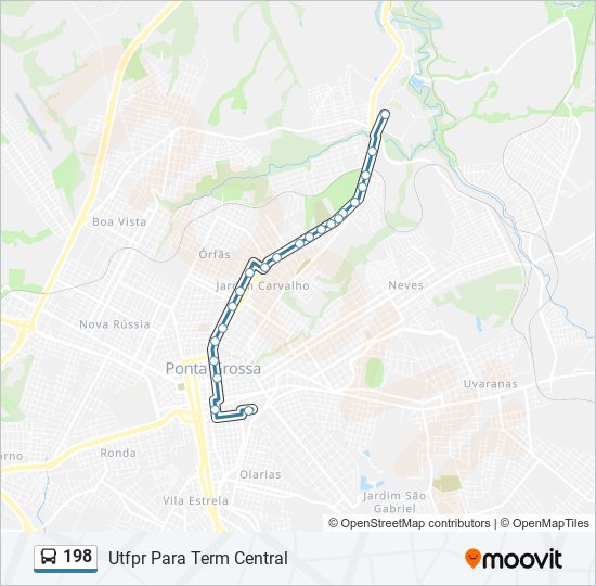 198 Route: Schedules, Stops & Maps - Utfpr Para Term Central (Updated)
