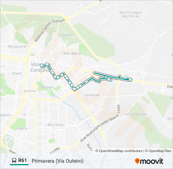 Línea r61: horarios, paradas y mapas - Primavera (Via Outeiro ...