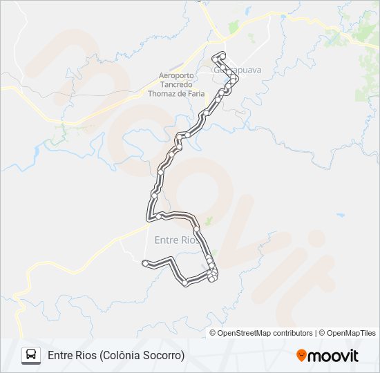 01 Guarapuavaentre Rios Route Schedules Stops Maps Entre Rios