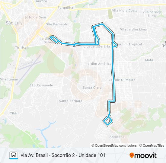 A669 ALEXANDRA TAVARES TERMINAL SÃO CRISTÓVÃO Route: Schedules, Stops ...