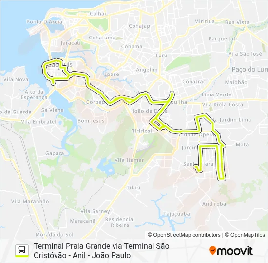 T345 CORUJÃO SANTA CLARA Route: Schedules, Stops & Maps - Terminal ...