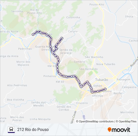 212 rio do pouso Route: Schedules, Stops & Maps - 212b - Rio Do Pouso ...