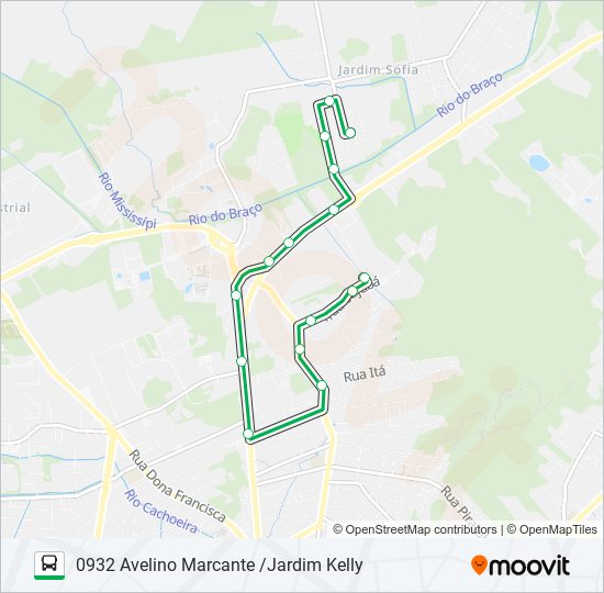 0932 avelino marcante jardim kelly Route: Schedules, Stops & Maps ...