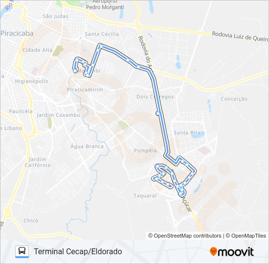 200 Route: Schedules, Stops & Maps - Terminal Cecap/Eldorado (Updated)