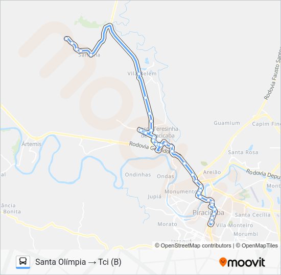 Línea 412 santa olímpia tvs: horarios, paradas y mapas - Santa Olímpia ...