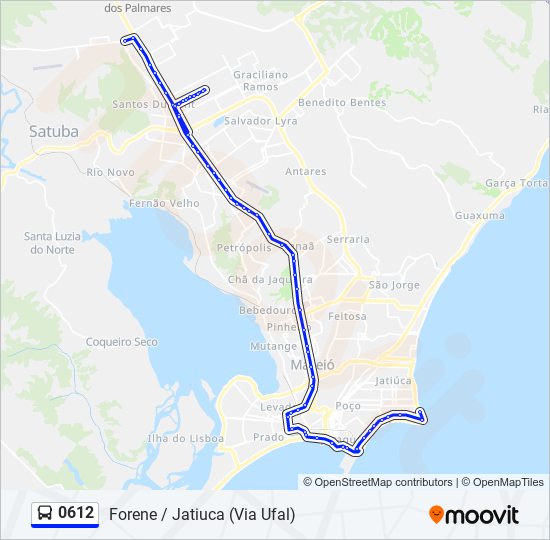0612 Route: Schedules, Stops & Maps - Forene / Jatiuca (Via Ufal) (Updated)