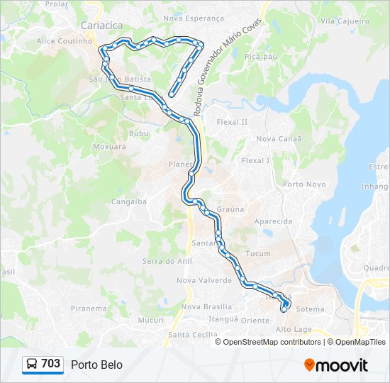 703 Route: Schedules, Stops & Maps - Porto Belo (Updated)